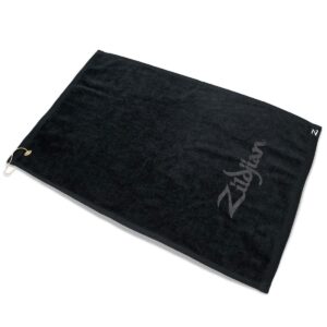 avedis zildjian company zildjian black drummers towel (ztowel) 16.00" x 5.00", 24"