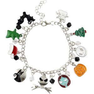 kangshun anime the nightmare before christmas jack skeletron sally zero charm bracelet for christmas gift