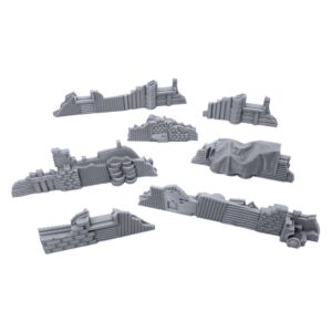 endertoys shanty obstacles by terrain4print, 3d printed tabletop rpg scenery and wargame terrain for 28mm miniatures