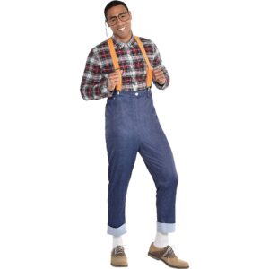 neighborhood nerd costume kit for adult - small/medium, multicolor - 1 set