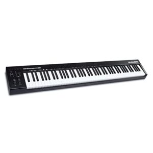 m-audio keystation 88 mk3 – 88 key semi weighted midi keyboard controller for complete command of virtual synthesizers and daw parameters