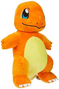 pokémon pokemon pkw0060 30 cm plush - glumanda charmander plush-12-inch authentic details-toys for kids, single, black