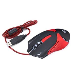 gojiny colorful gaming mouse, usb wired gaming mouse 3200dpi 6 buttons optical computer mouse