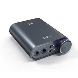 fiio k3 dsd256 | 384k/32bit usb-c dac and headphone amplifier for home and computer(3.5mm single ended/2.5mm balanced/coaxial and optical digital outs) (k3 titanium)