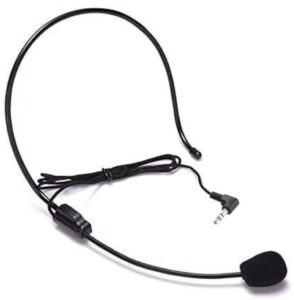 akindle mini ear-hook headset microphone mic for voice amplifier amp loudspeaker -（lead length 3.3ft）