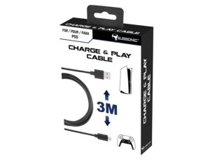 subsonic - accessory - 3 meters usb c xxl charging cable for ps5 controller - playstation 5 (ps5)