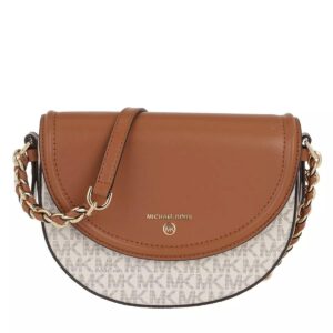 michael kors jet set charm medium half dome chain crossbody (vanila acorn)