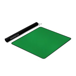 plusvivo mahjong mat anti slip and noise reduction table cover for mahjong paigow poker dominos 32.6" x 32.6"(83cm x 83cm) green