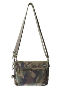 hedgren rain sustainably made crossbody olive camo