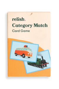 relish category snap - matching card game, dementia activities for seniors, alzheimer's products