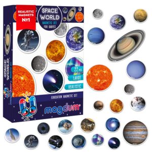 solar system for kids - fridge magnets for toddlers - planets for kids solar system toys - 22 magnetic planet kids magnets - refrigerator magnets for kids magnetic toys toddler toys baby toys