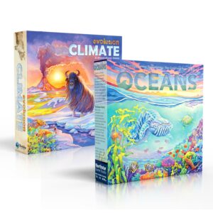 northstar game studio evolution climate and oceans board game bundle | create species in these ecosystem games