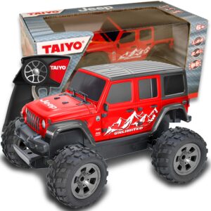 thin air brands rc truck, 1:22 scale remote control car with handset controller for off-road, high speed, fast hobby action for kids and adults, 2.4ghz, red, ages 6+