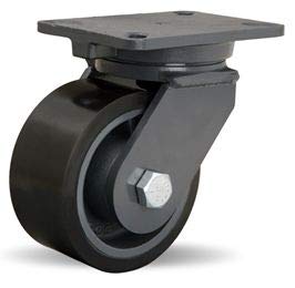 hamilton champion swivel caster part# s-ch-63db70 6" x 3" duralast xc polyurethane (70d) on cast iron wheel with 3/4" sealed precision ball bearings - 2,860 lbs capacity - usa made