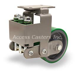 spring loaded caster with 6" x 3" duralast wheel (r-aezffm-63db)