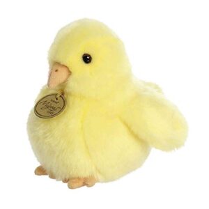 aurora® adorable miyoni® tots chick stuffed animal - lifelike detail - cherished companionship - yellow 6 inches