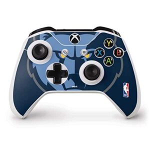 skinit decal gaming skin compatible with xbox one s controller - officially licensed nba memphis grizzlies large logo design