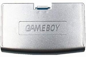 plastic battery cover door part for game boy advance gba silver color