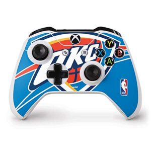 skinit decal gaming skin compatible with xbox one s controller - officially licensed nba oklahoma city thunder large logo design