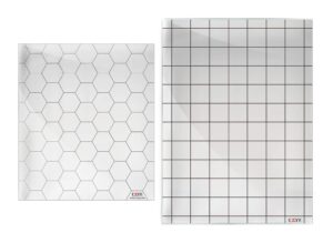 czyy 1" square grid game mat and 1" hex grid game mat