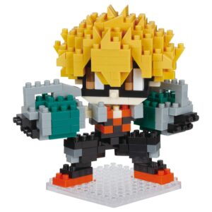 nanoblock - my hero academia - katsuki bakugo, charanano series building kit