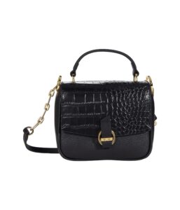 ted baker josieyy loop and tab grainy mini crossbody black one size