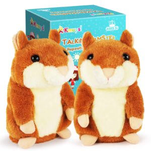 kmuysl toddler toys hamster repeats what you say toys for 3 4 5+ years old, stocking stuffers for boys girls, interactive fun toys for kids, birthday gifts for baby toddlers