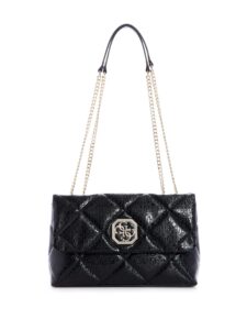 guess dilla convertible crossbody flap, black