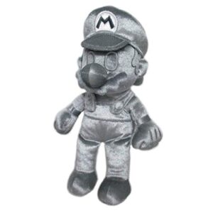 little buddy 1726 super mario all star collection metal mario plush, 9"