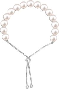 lecalla valentines day gifts 925 sterling silver jewelry sliding pearl bolo bracelet for women teen