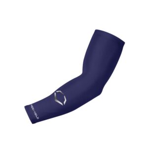 evoshield youth solid compression arm sleeve - navy,one size fits most