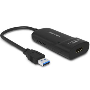 wavlink usb 3.0 to hdmi vga adapter, usb to vga hdmi adapter with audio port for multiple monitors, support windows 11,10, 8.1, 7, xp, and mac