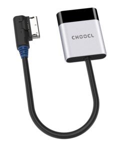 choocl bluetooth 5.0 aptx-hd car adapter compatible for audi mmi 3g ami music interface,audi symphony,audi concert,mercedes media interface and volkswagen mdi connector(a1-3000a)