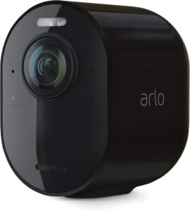 arlo ultra 2 spotlight camera 4k hdr (camera only, smarthub sold separately | wireless home security camera | color night vision, motion sensor, 180º view, 2-way audio, black