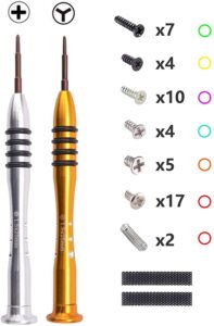 extremerate cross screwdriver tri-wing screwdrivers kit, assemble disassemble tools set with springs and screws for ns switch lite