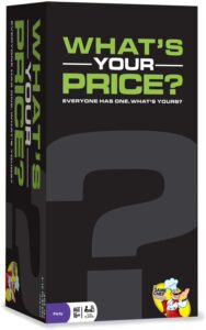 what's your price? the game - would you rather scenarios - 4-10 player card game - party games - family games - fun games - board games for adults & teens