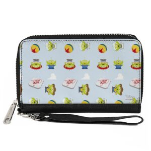 buckle-down women's pu zip around wallet rectangle-pixar studios collection, 7.5"x4.5"