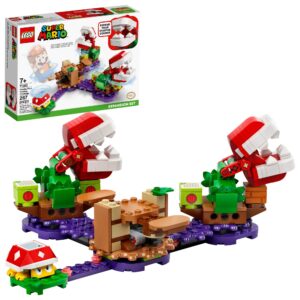 lego super mario piranha plant puzzling challenge expansion set 71382 building kit; unique toy for creative kids, new 2021 (267 pieces)