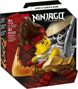 lego ninjago epic battle set – kai vs. skulkin 71730 building kit; ninja playset featuring a spinning battle toy, new 2021 (61 pieces)