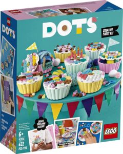 lego dots creative party kit 41926 diy craft decorations kit; makes a perfect play activity for kids, new 2021 (622 pieces)