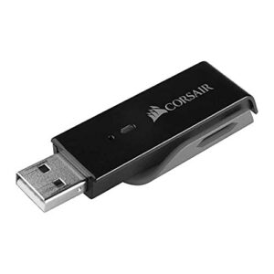 corsair void pro rgb elite wireless headset replacement usb dongle transceiver receiver ca-8910032 (gray/black)