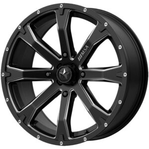 msa offroad wheels ma42 15x7 4x110 s-blk mill 10mm - m42-05710