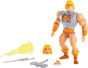 mattel masters of the universe origins action figure & accessories set, battle armor he-man 5.5-inch collectible toy with mini-comic