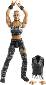 wwe rhea ripley elite collection action figure, 6-in/15.24-cm posable collectible gift for wwe fans ages 8 years old & up