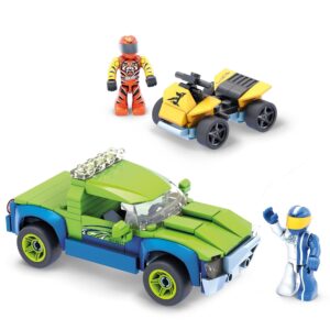 hot wheels mega construx off-duty and atv construction set, building toys for kids 5 years and up