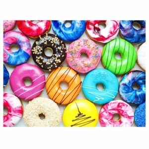 500 pieces jigsaw puzzles donuts for adults and teens and kids family happy gift idea new