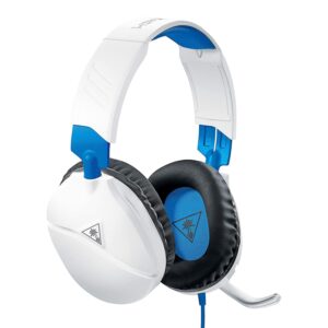 turtle beach recon 70 white gaming headset for playstation 4 pro, playstation 4, xbox one, nintendo switch, pc, and mobile - playstation 4 (renewed)