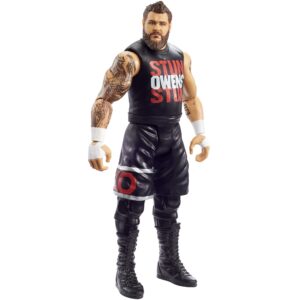 wwe kevin owens action figure, posable 6-in collectible for ages 6 years old & up