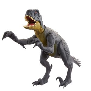 mattel jurassic world toys slash ‘n battle scorpios rex action & sound dinosaur figure camp cretaceous with movable joints, slashing & tail whip motions & roar sound, kids gift ages 4 years & up