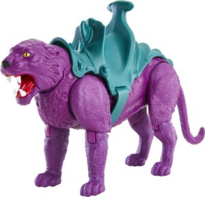 masters of the universe origins action figure, panthor collectible with 12 movable joints, panther-like beast, 11.75 inch